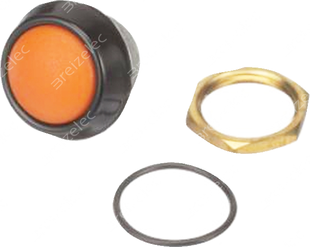 ORANGE PUSH BUTTON - LUCAS MIXER SERIES - MALUFF00001 - Breizelec